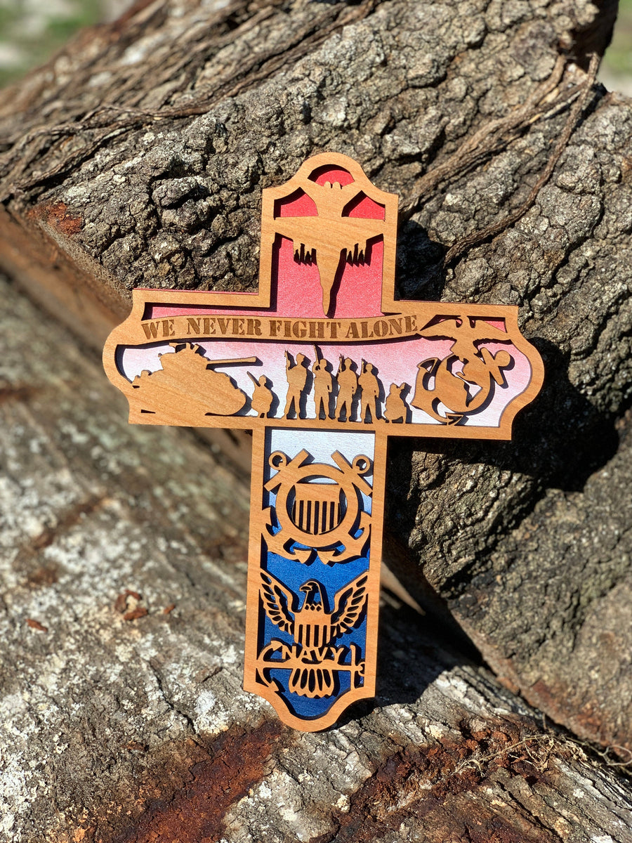 Wooden Military Cross – Creations with Hart