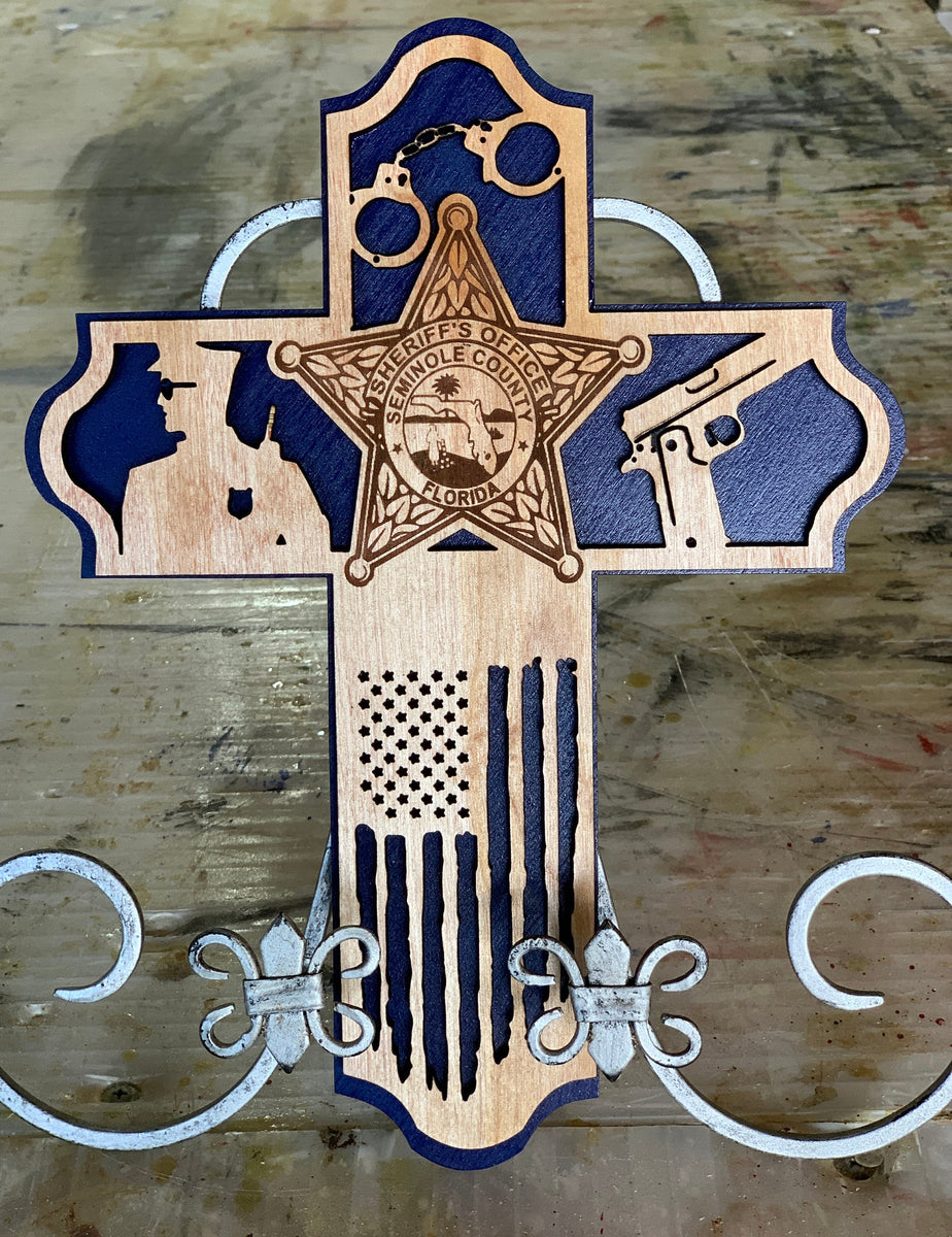 Wooden Police Cross – Creations with Hart